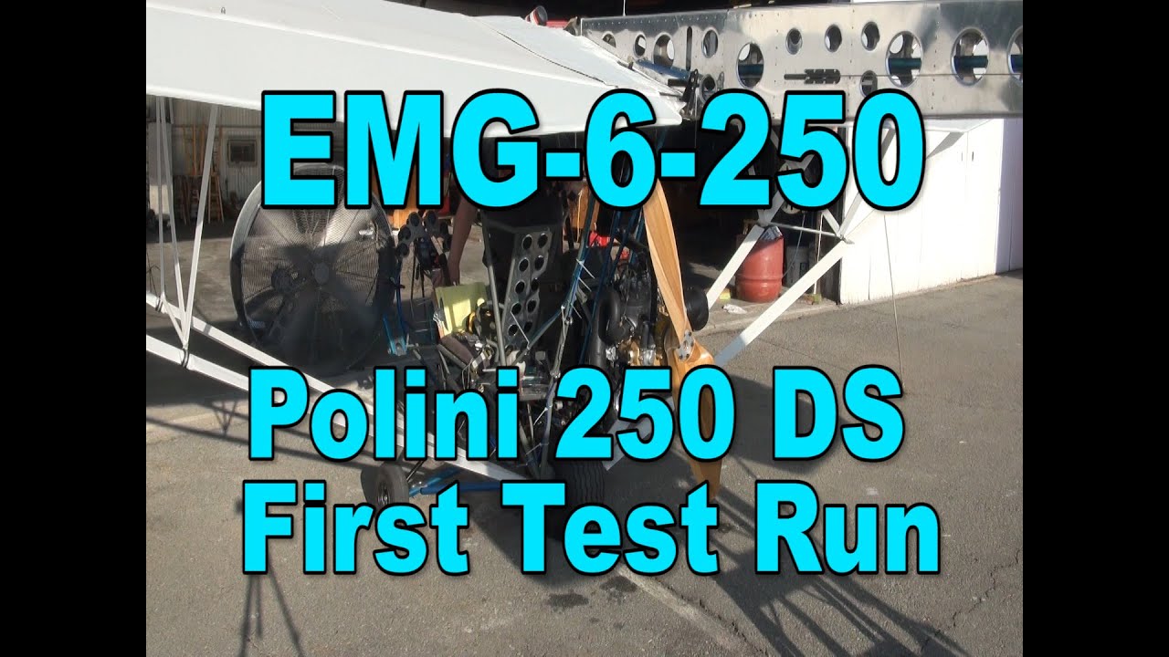 EMG-6-250 Polini 250 First Test Run - YouTube