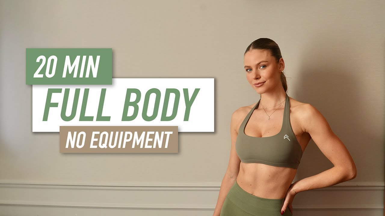 20 MIN FULL BODY WORKOUT // no equipment - YouTube