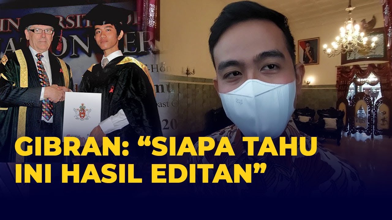 Upload Foto Wisuda, Gibran : Siapa Tahu ini Hasil Editan - YouTube