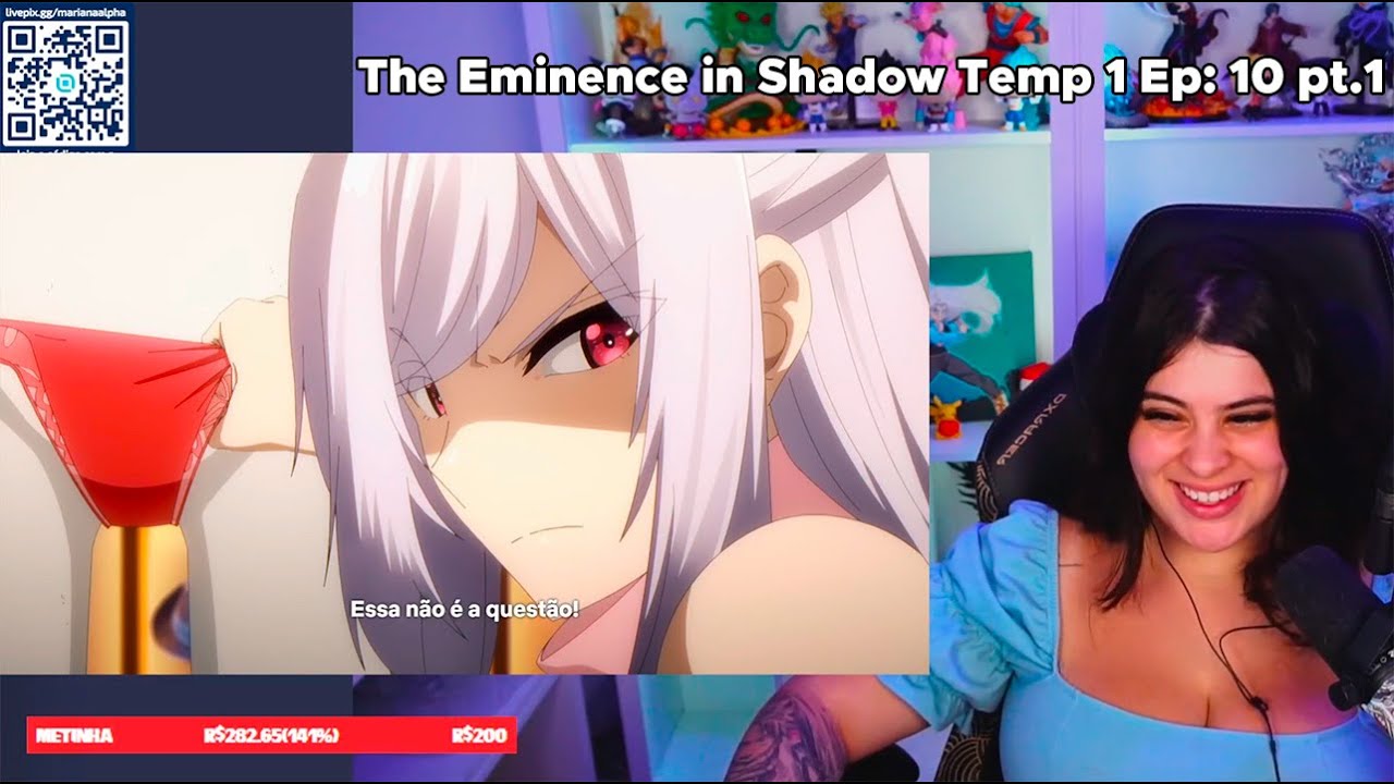 MARIANA ALPHA reage: The Eminence in Shadow Temp 1 Ep: 10 pt.1 - YouTube