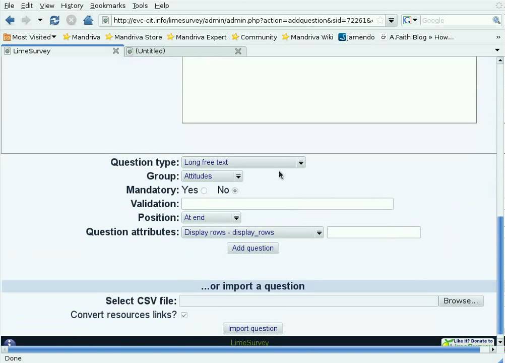 Using LimeSurvey: Using Flexible Lists (Part 4) - YouTube