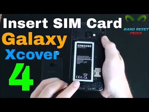 Galaxy Xcover 4 Insert The SIM Card