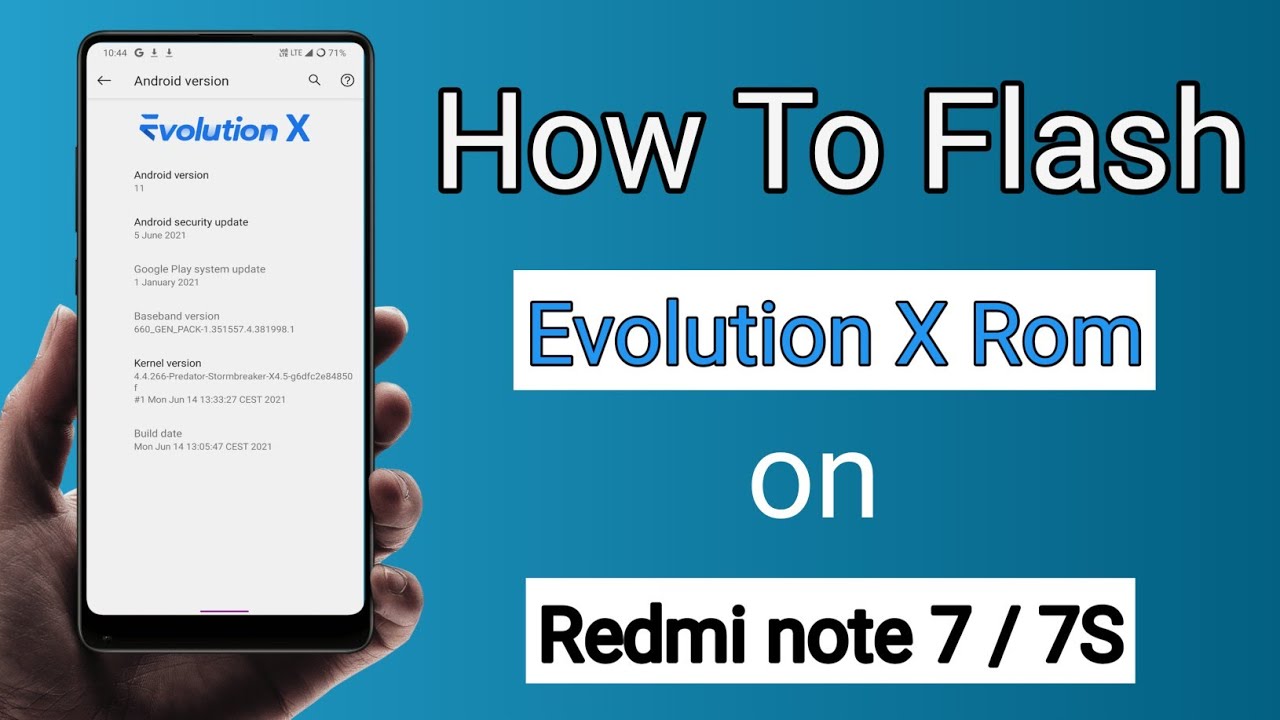 How To Flash Evolution X Rom 😍 | Redmi note 7 / 7S - YouTube