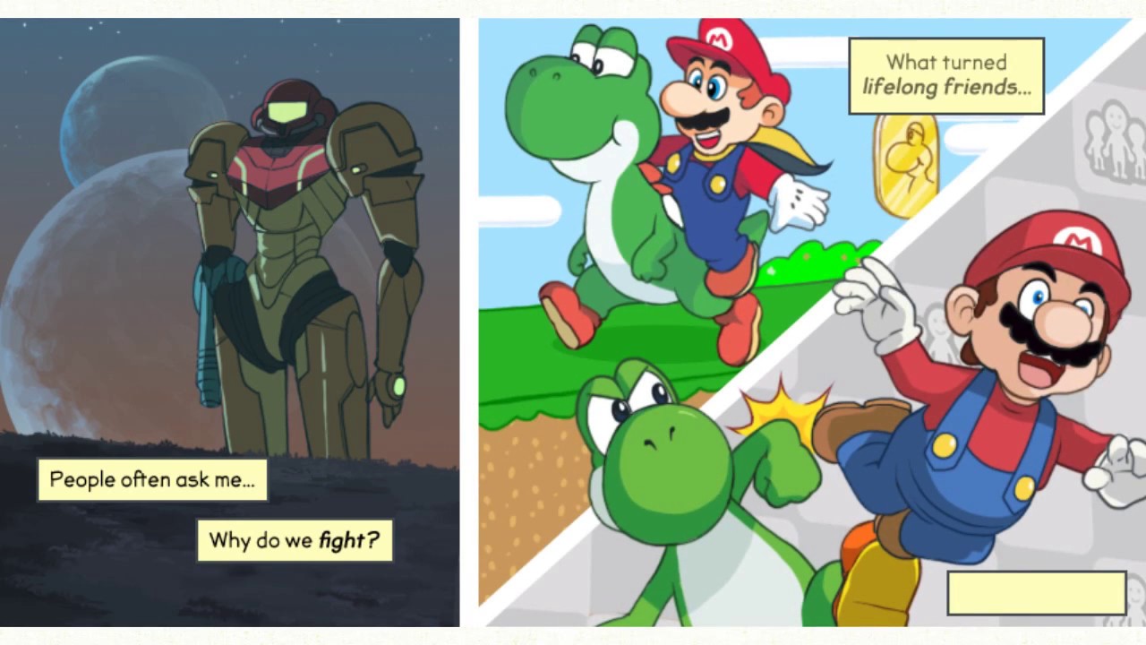 The Origin of Super Smash Bros. (Super Smash Bros comic) - YouTube