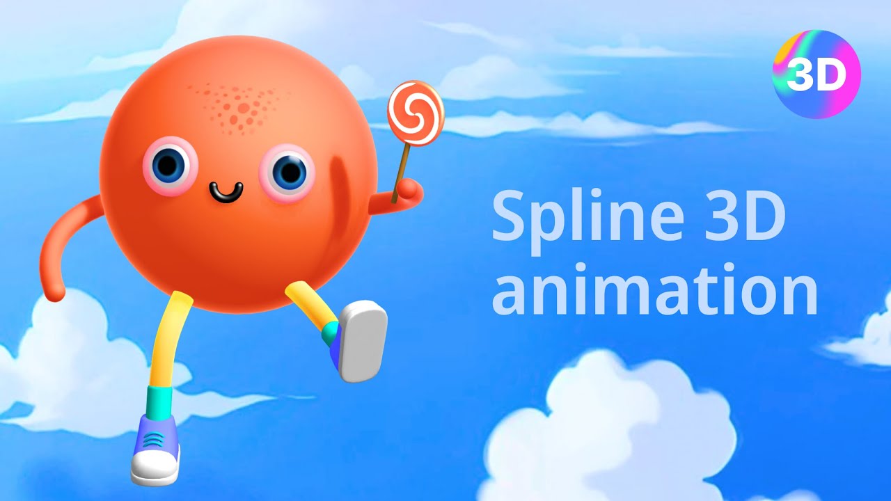 flying cartoon in 3D with Spline - YouTube
