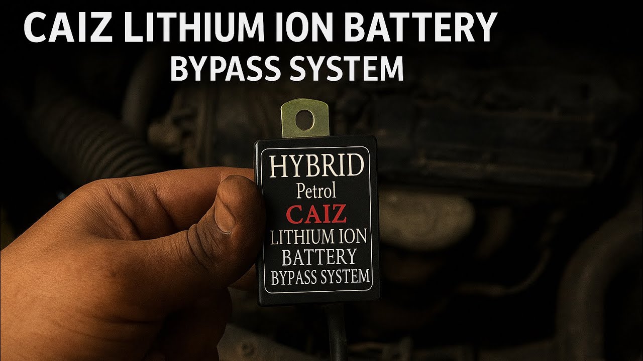 Complete Lithium Ion Battery Bypass in Caiz Petrol Car | Full Wiring ...