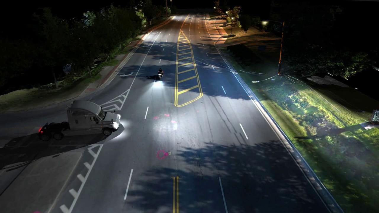 Virtual CRASH | Motorcycle vs Tractor | Volumetric Lighting - YouTube