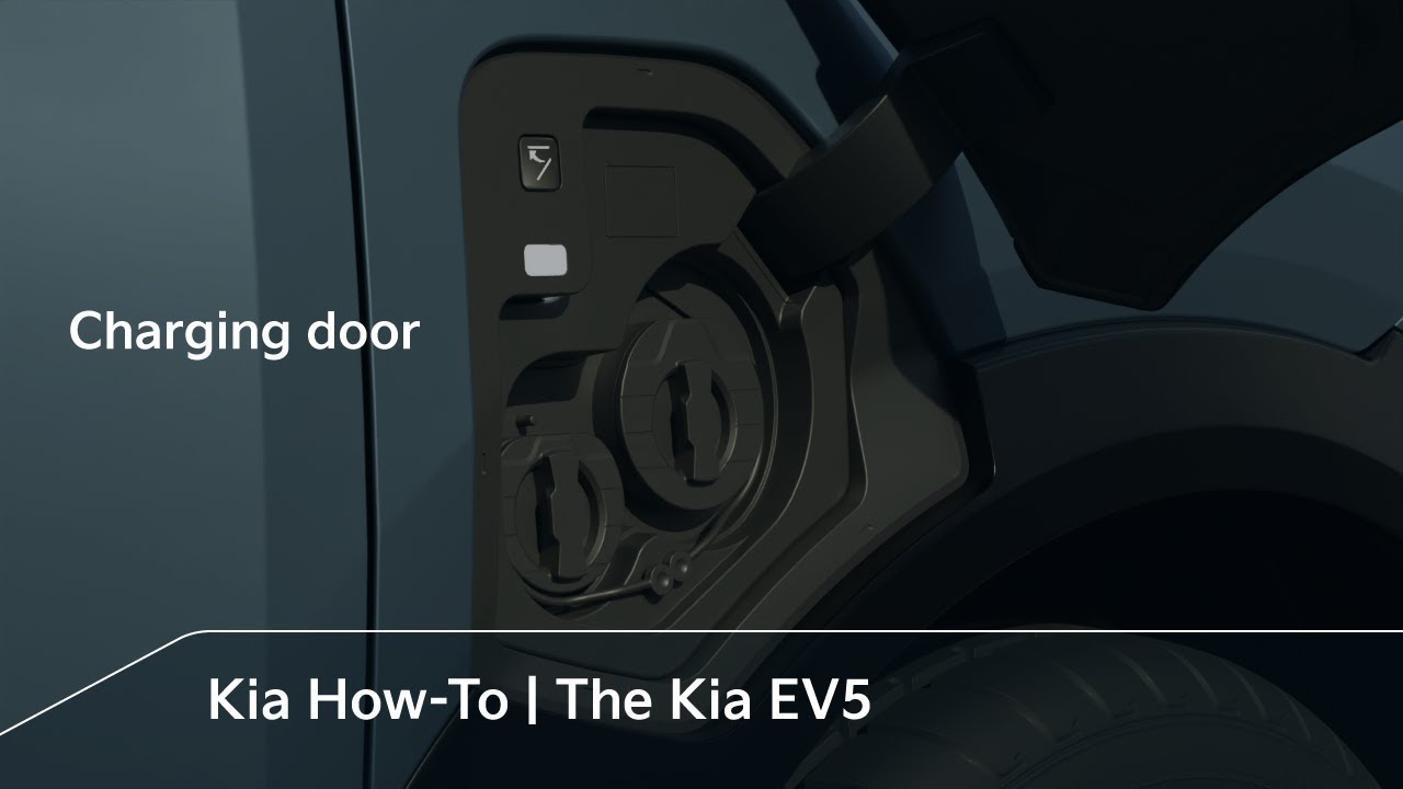 Charging door | The Kia EV5 - YouTube