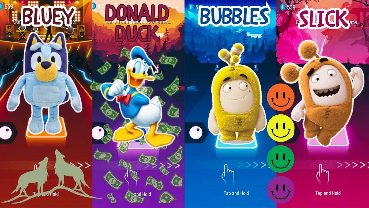 Who will win? - Bluey vs Donald Duck vs Oddbods Bubbles vs Oddbods ...