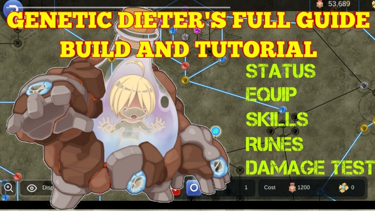 RAGNAROK ETERNAL LOVE: GENETIC DIETER'S BUILD FULL GUIDE TUTORIAL - YouTube