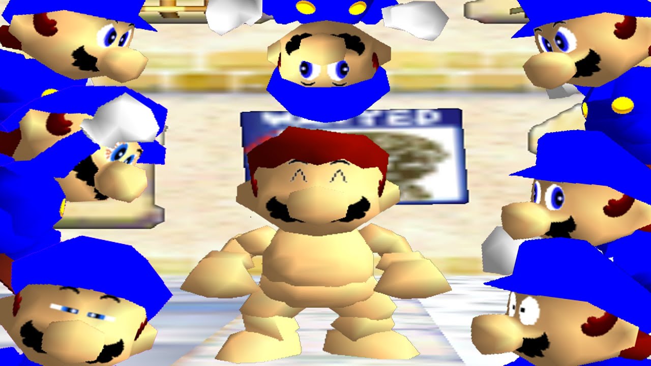 Super mario 64 bloopers: Cops N' Ops - YouTube