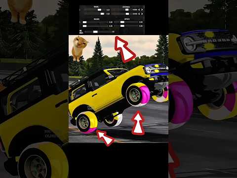 🤪😝 Car Parking Multiplayer, epic Stunt settings #carparking #youtubeshorts #automobile #roblox