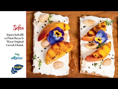 Izgara Şeftalili ve Pınar Beyaz'lı Wasa Original Gevrek Ekmek I BU TARİF BAŞKA YERDE YOK