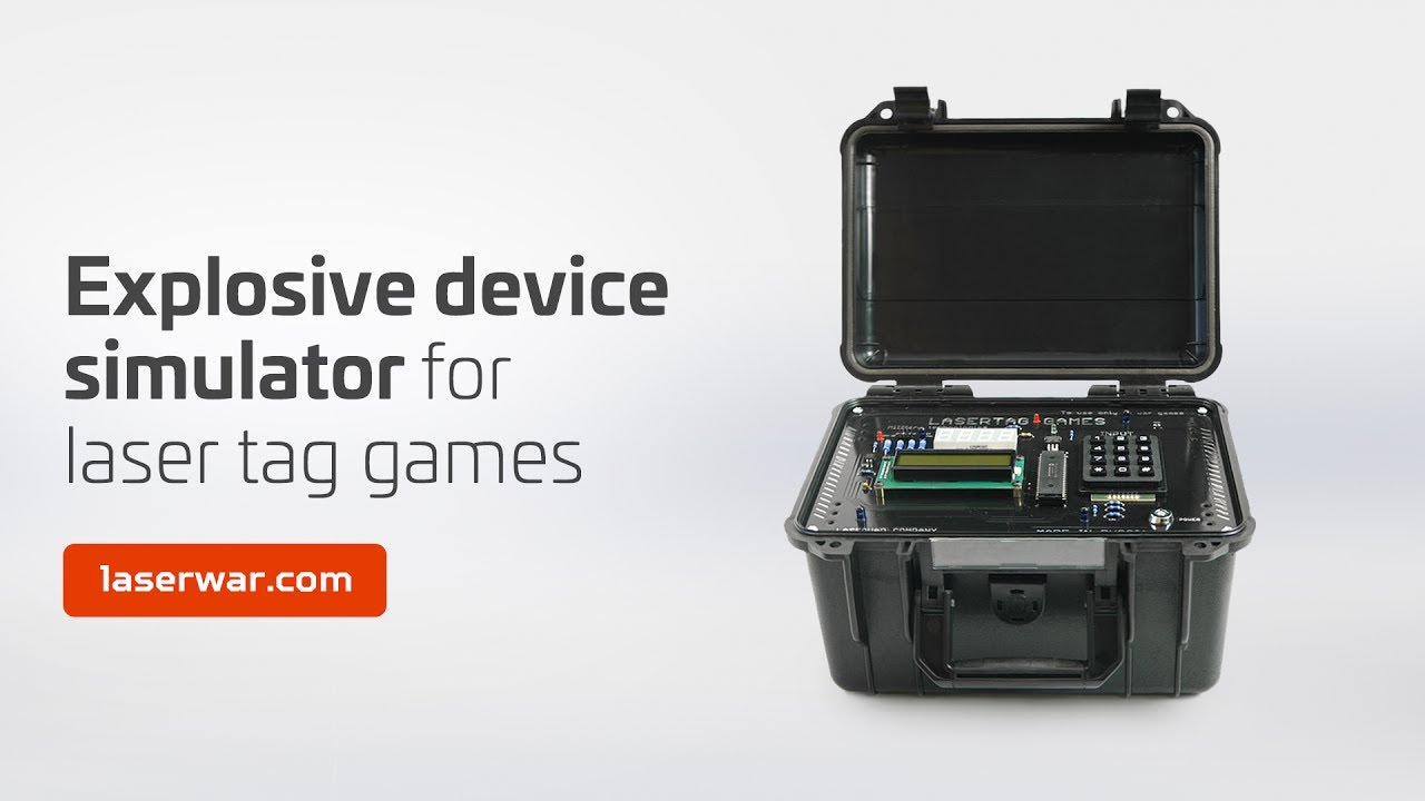 Explosive Device Simulator for laser tag - YouTube