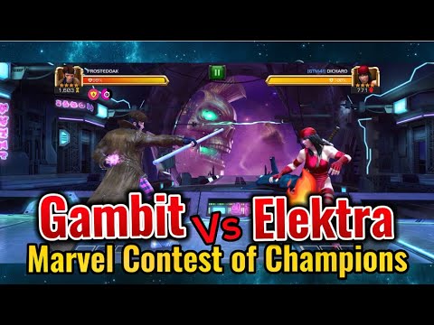 Gambit vs Elektra: Epic Showdown in Marvel Contest of Champions - YouTube