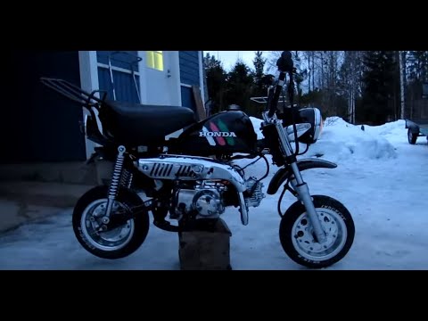 Honda Monkey handmade putki soundcheck - YouTube