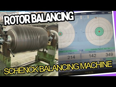 Rotor Dynamic Balancing | Schenck Balancing Machine - YouTube