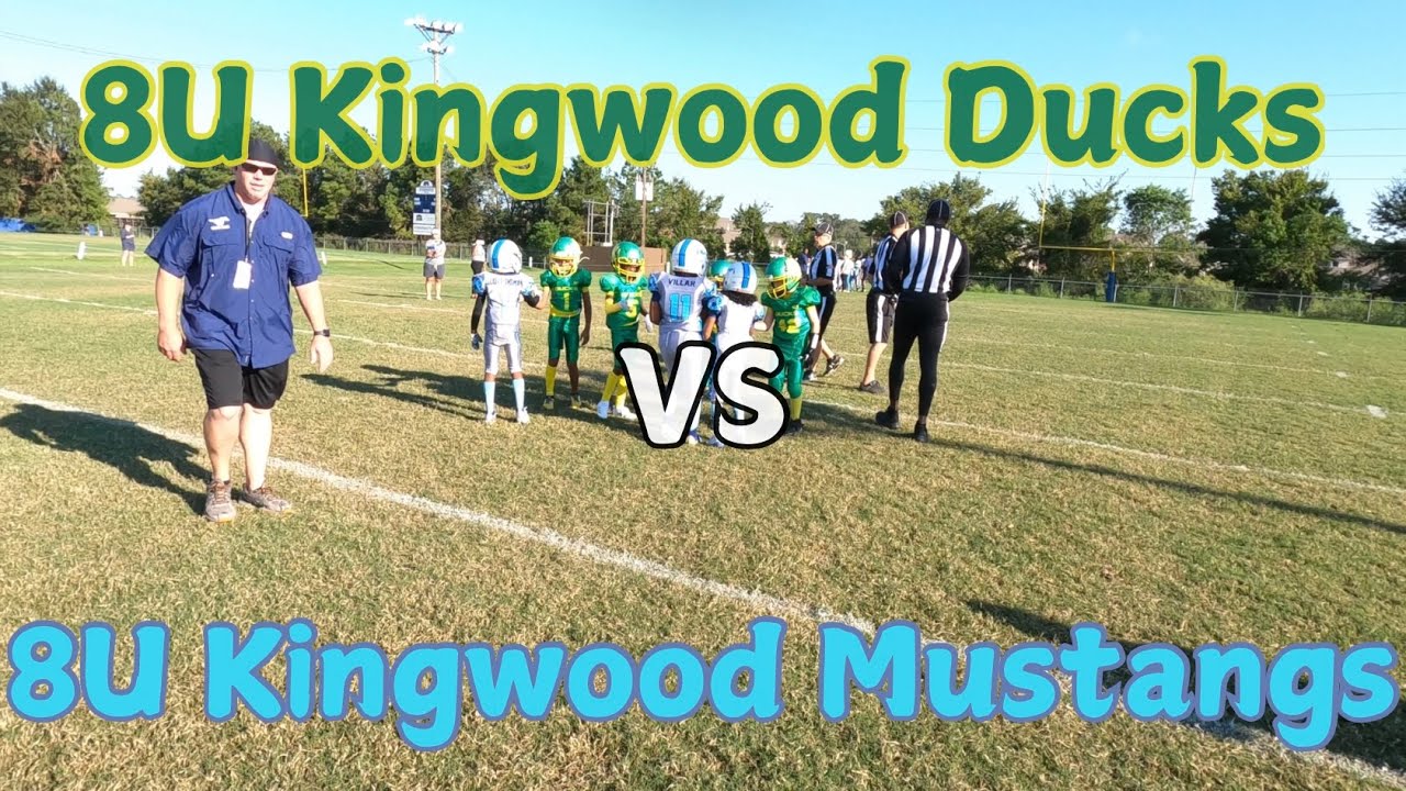 8U Kingwood Ducks vs 8U Kingwood Mustangs Football | Game 2 KFL 2024 ...