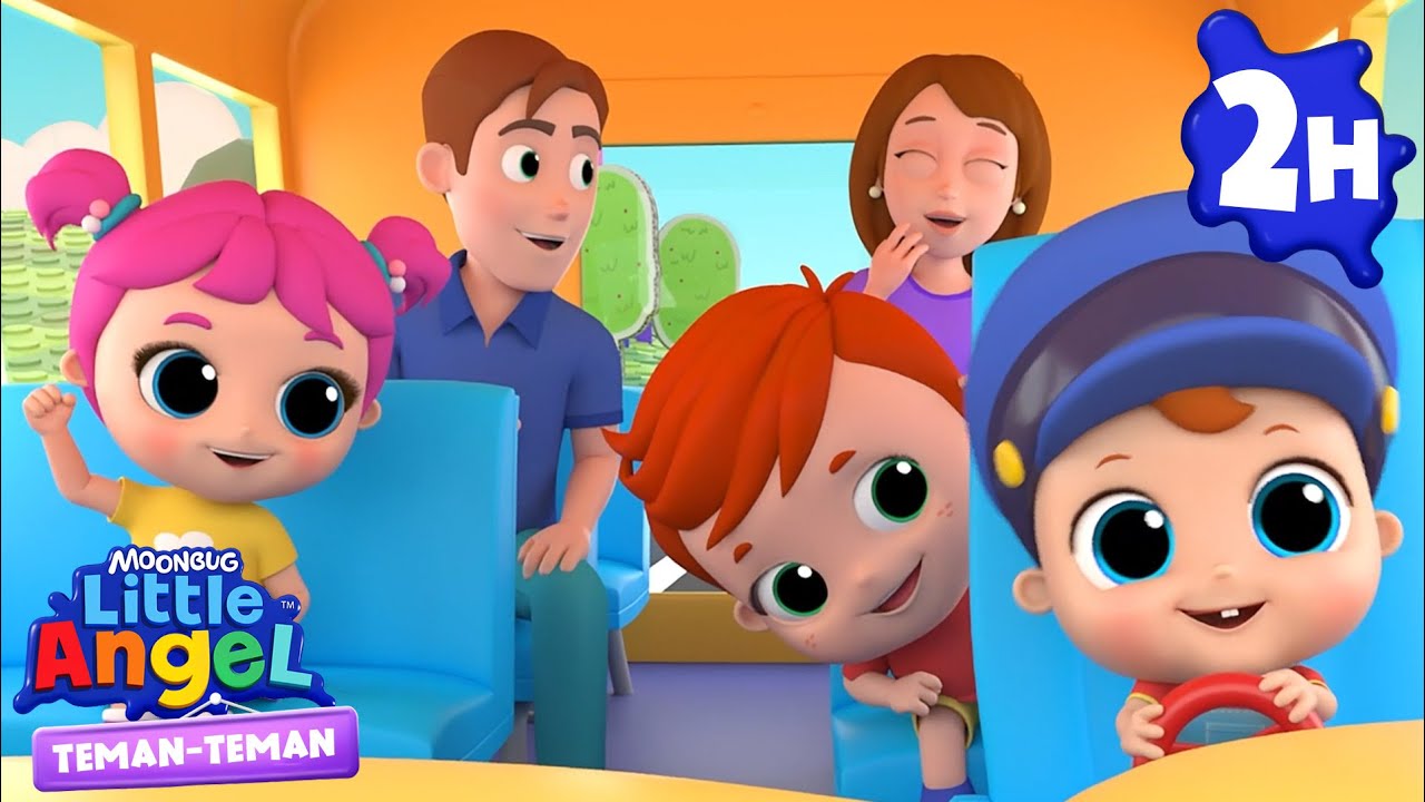 Roda di Bis Bayi John, Melaju! | Little Angel | Lagu Anak Favorit ...