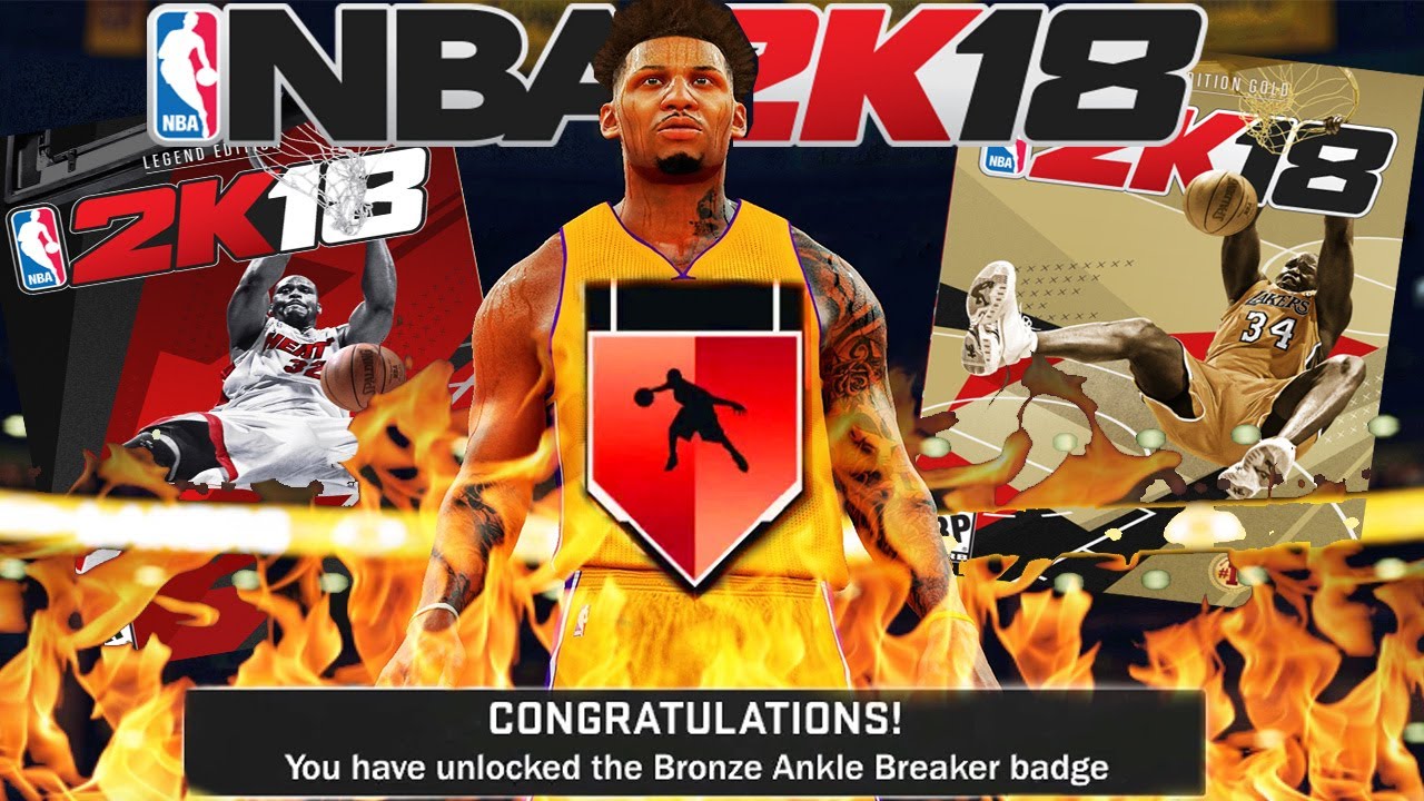 NBA 2K18 NEW ANKLE BREAKER + BONE COLLECTOR BADGES!! - YouTube