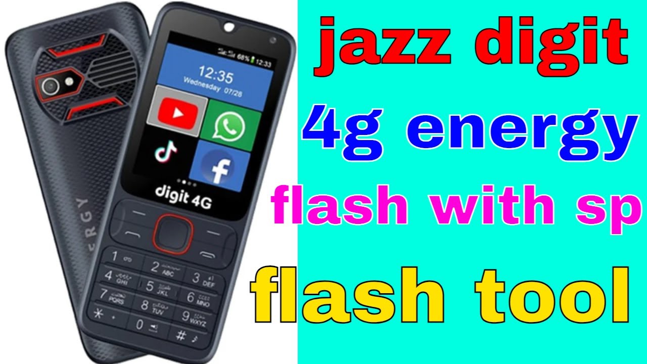 jazz digit 4g energy flash with sp flash tool - YouTube