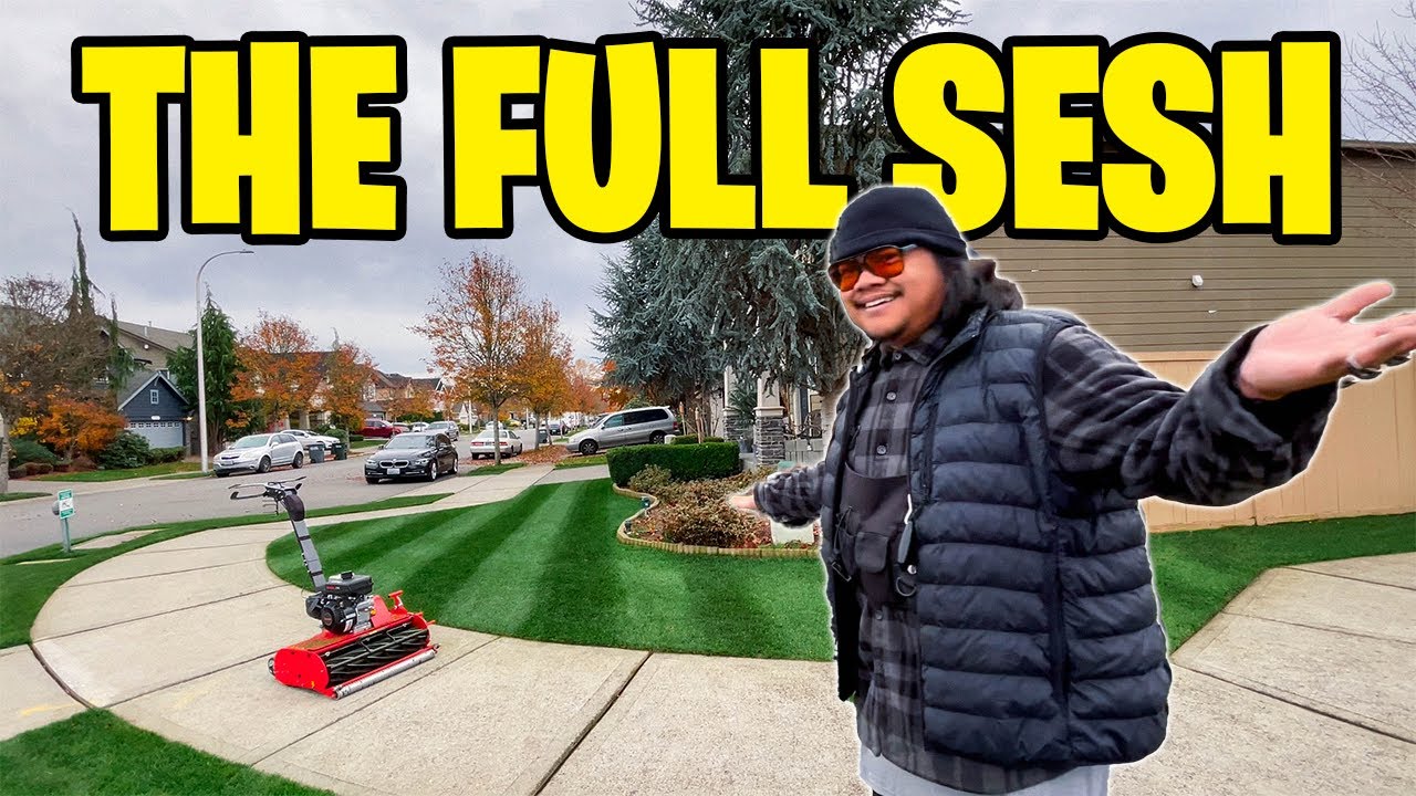 THE FULL SESH - Bout dang time chief! 😂 Fall Lawn Care 🍂 - YouTube