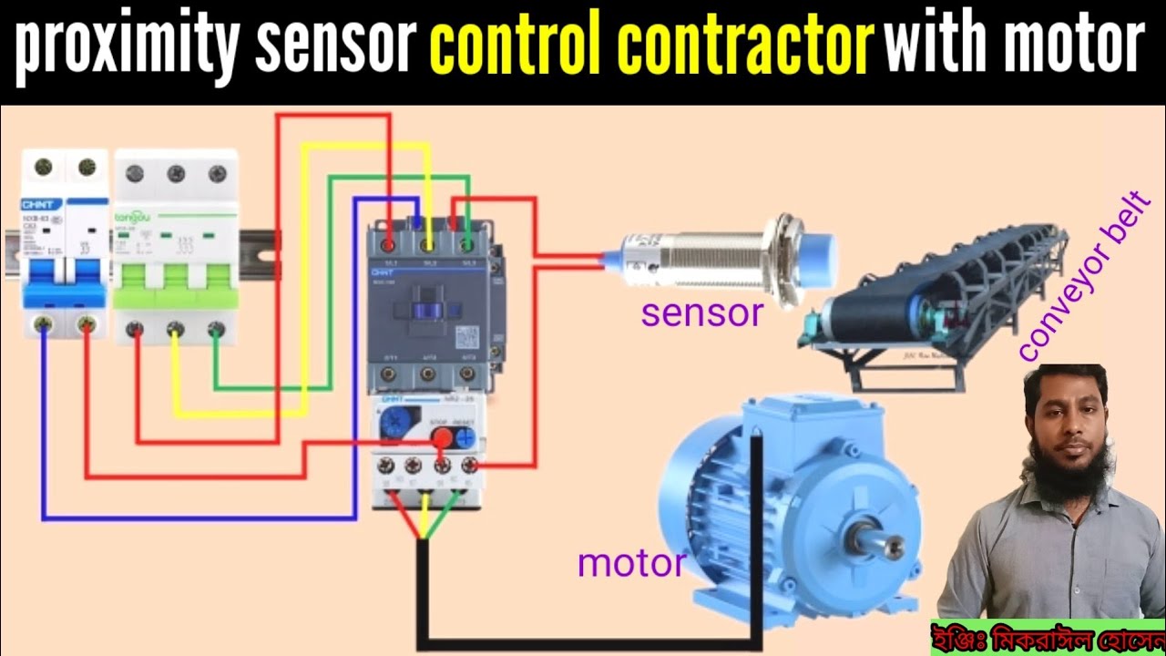 2 wire proximity || 2 Wire Proximity Sensor Control Contactor Wiring ...