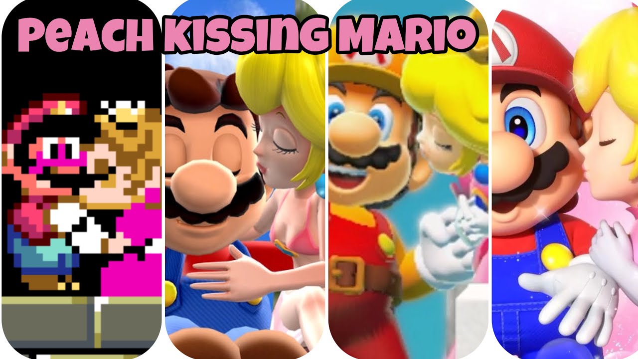 Evolution of Princess Peach Kissing Mario (1985-2025) - YouTube