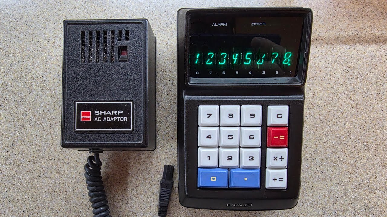 Calculator SHARP EL-8 Japan 1970 - YouTube