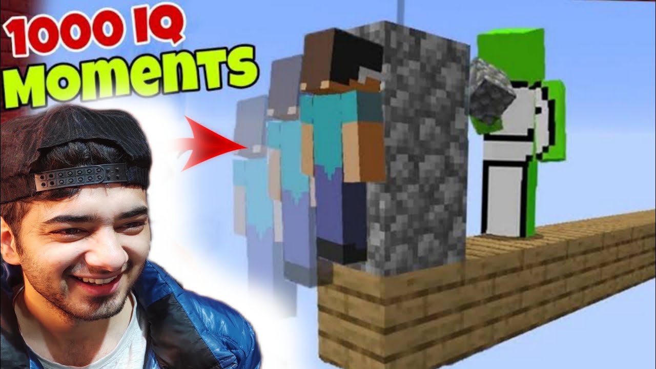 1000IQ Moments in Minecraft....(SmartyPie Reacts #8) - YouTube