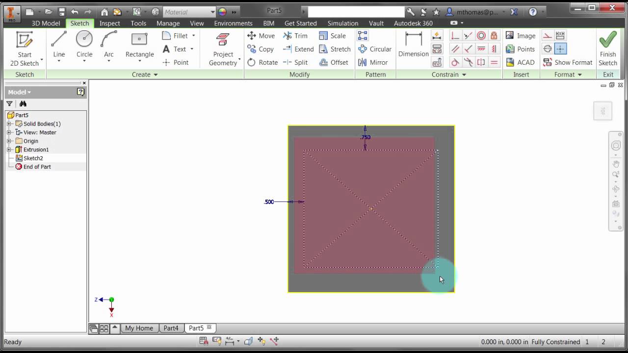 Using Sketch Geometry for Hole Patterns - YouTube