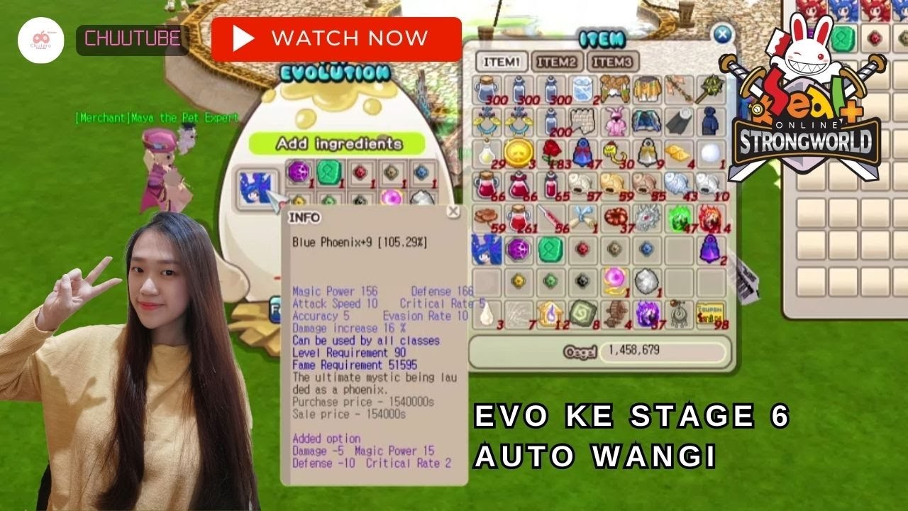 Evo Blue Phoenix ke Stage 6 Part 2! - Seal Online Strongworld - YouTube