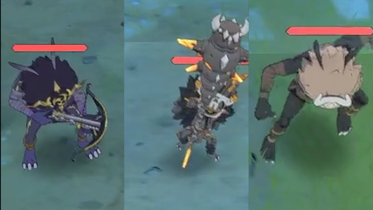 the 4 types of hilichurls at a dance party - YouTube