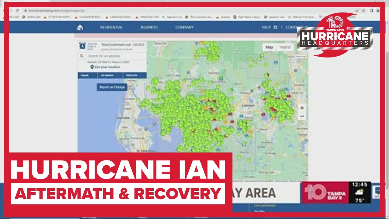 Millions of Floridians without power after Hurricane Ian - YouTube