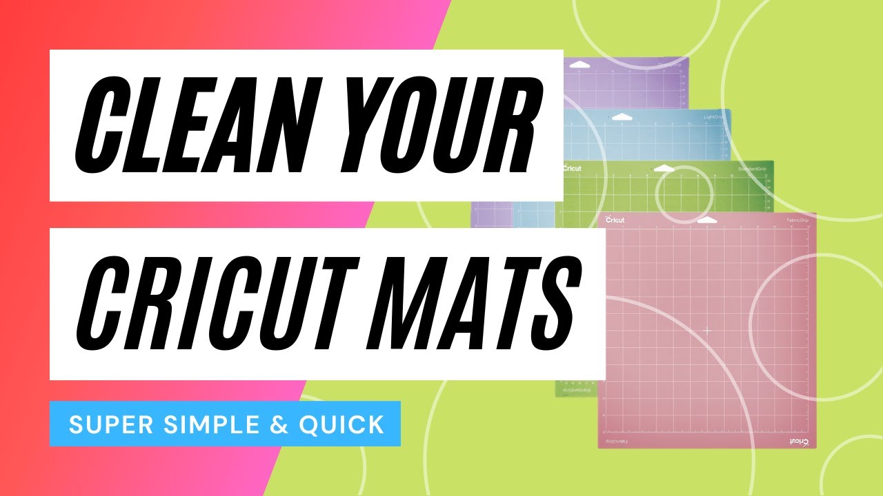 How to Clean Your Cricut Mat - Super Quick and Easy - YouTube
