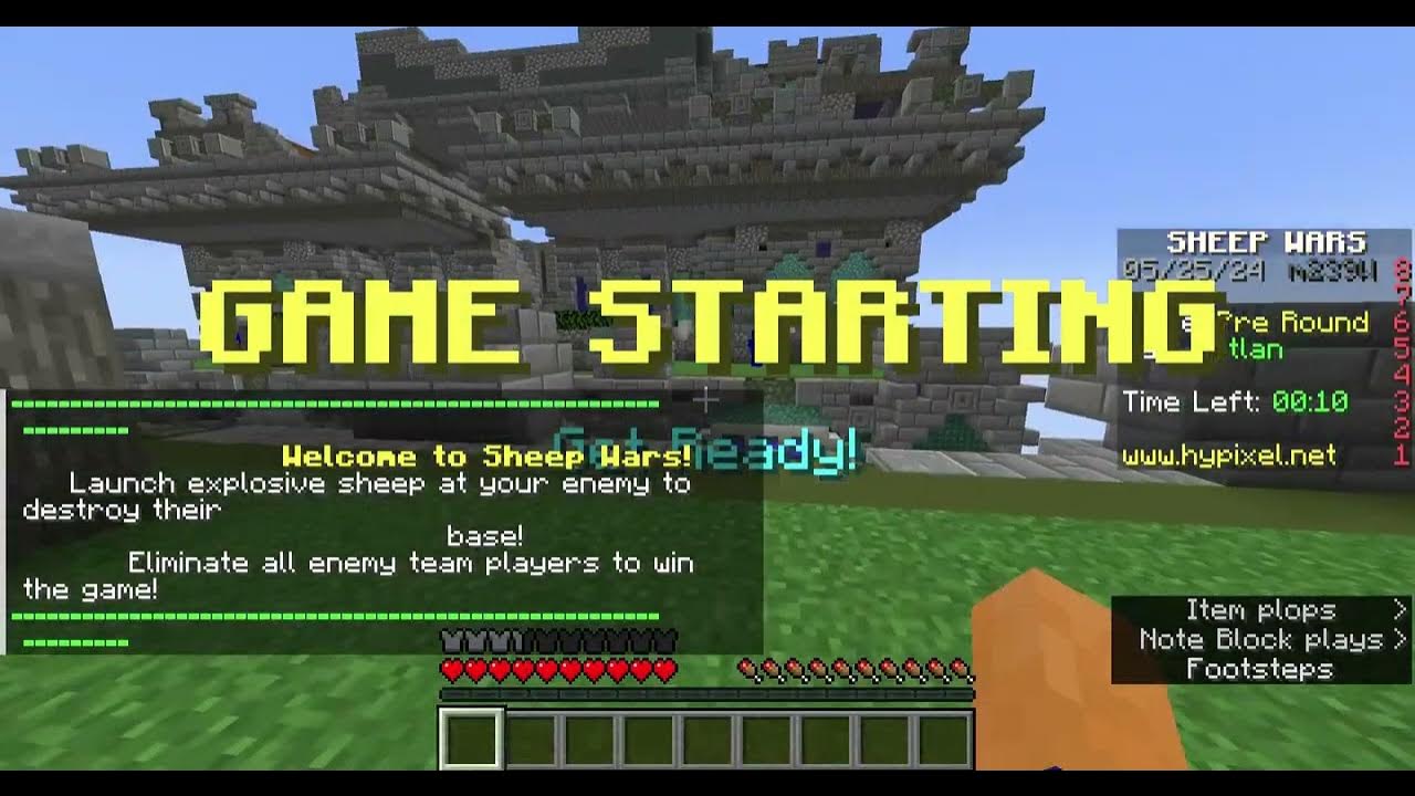 unedited hypixel sheep wars gameplay - YouTube