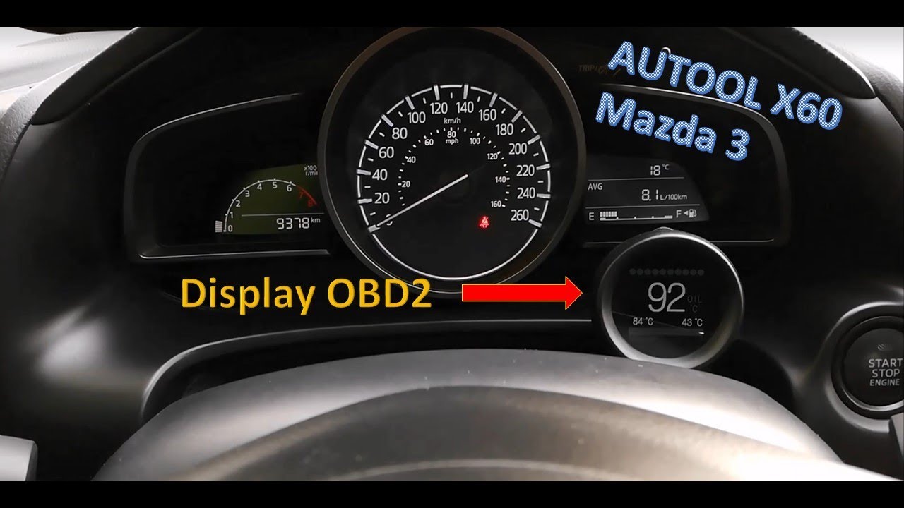 Mazda 3 Display de sensores // OBD2// - YouTube
