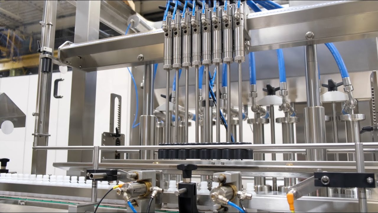 Automatic Bottling Line For Eye Wash in 30mL Bottles - YouTube