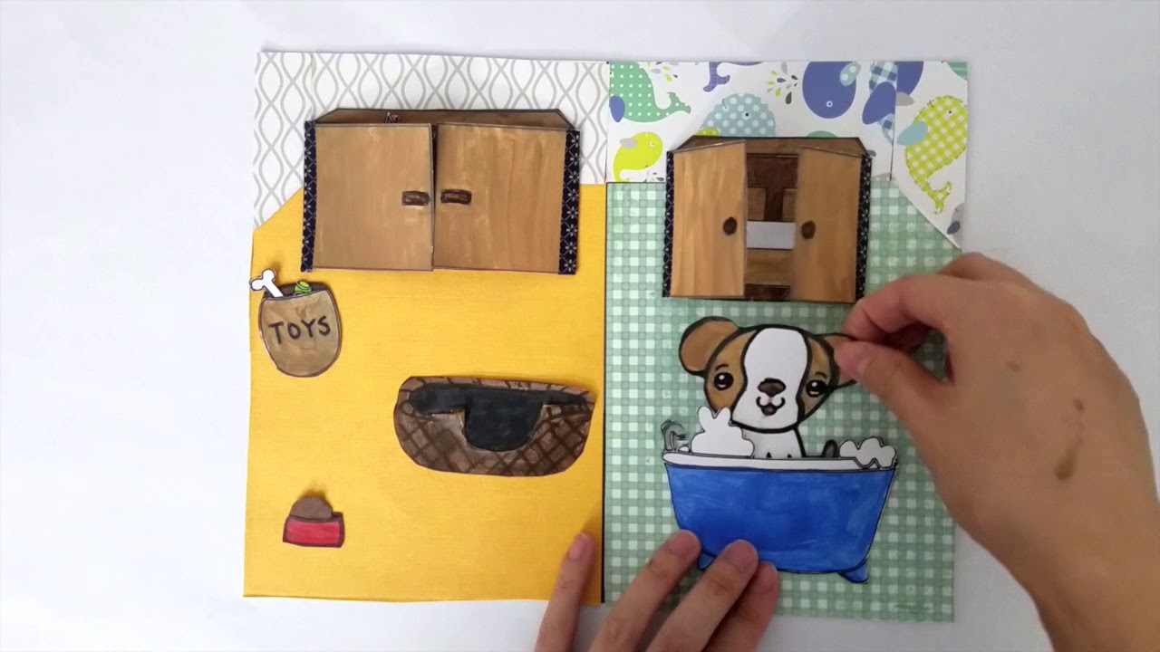 PAPER DOLL PUPPY DOG, Dress Up, and Play - YouTube