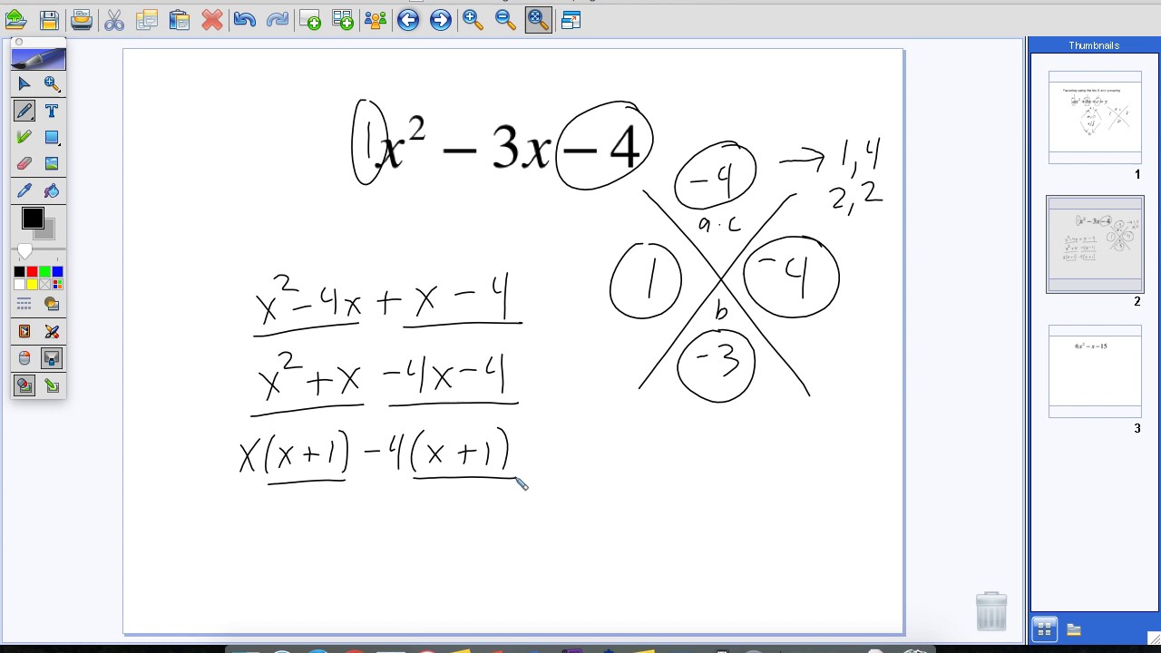 Factoring With The Big X And Grouping YouTube factoring-with-the-big-x-and-grouping-youtube