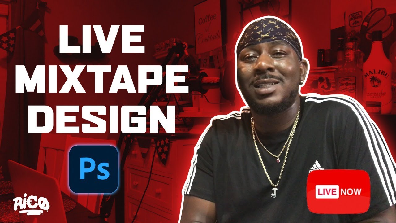 How to design a Mixtape Cover/ Mixtape Cover Tutorial Photoshop LIVE ...