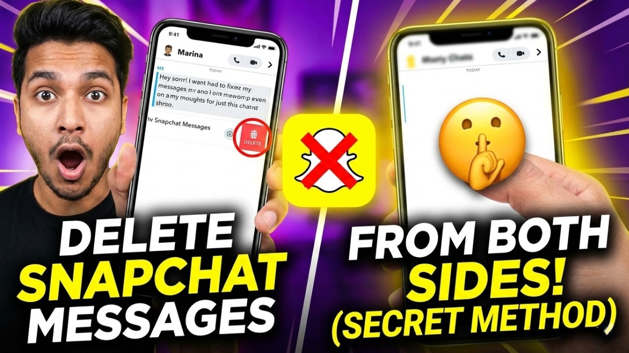 Permanently Delete SnapChat Messages From Both Sides WITHOUT Them ...