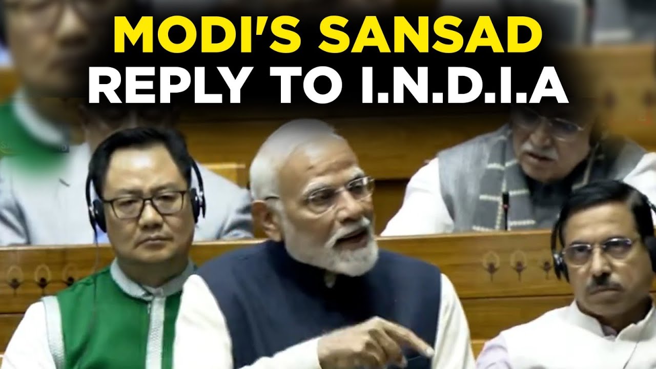 Modi In Sansad Live: PM's Lok Sabha Reply To Opposition's Constitution ...