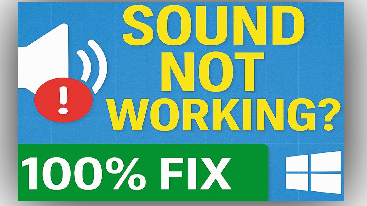 How to Fix Audio Not Working in PC | Fix Audio Problems in Windows 100% ...