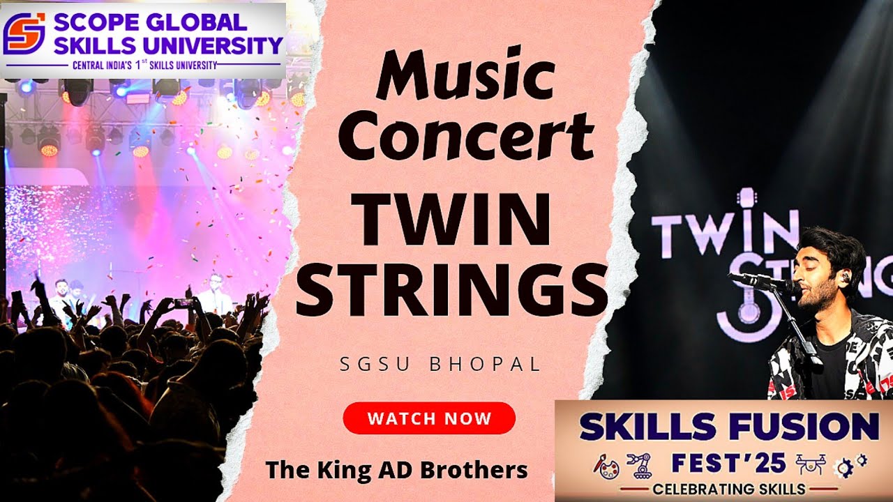 Twin Strings In SGSU Bhopal || SGSU Fest 2k25 || Navomesh 2k25 ||Part 14 || #twinstrings #bhopal ...
