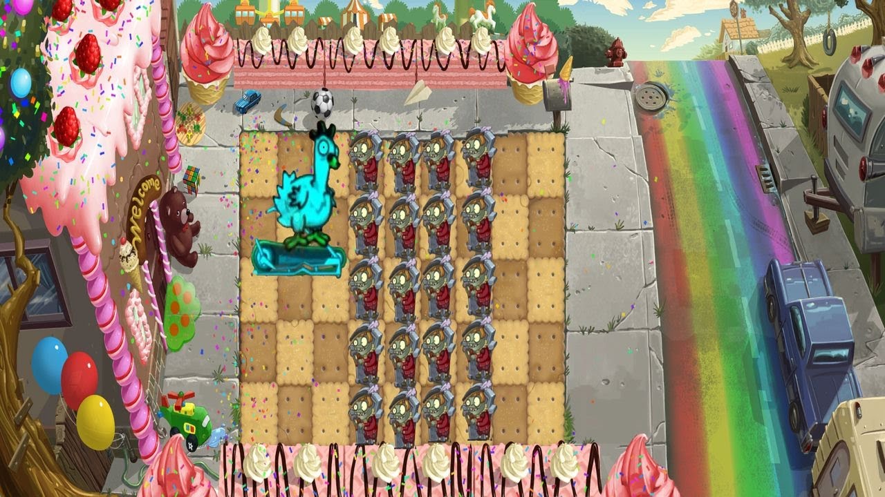 Pvz2 shuttle: Time Space Echoes Season 6 [part 1]- Chicken on treadmill ...