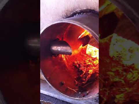 Biochar retort kiln intercooler gas - YouTube