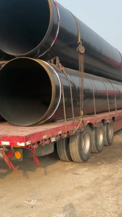 Giant pipe loading process - YouTube