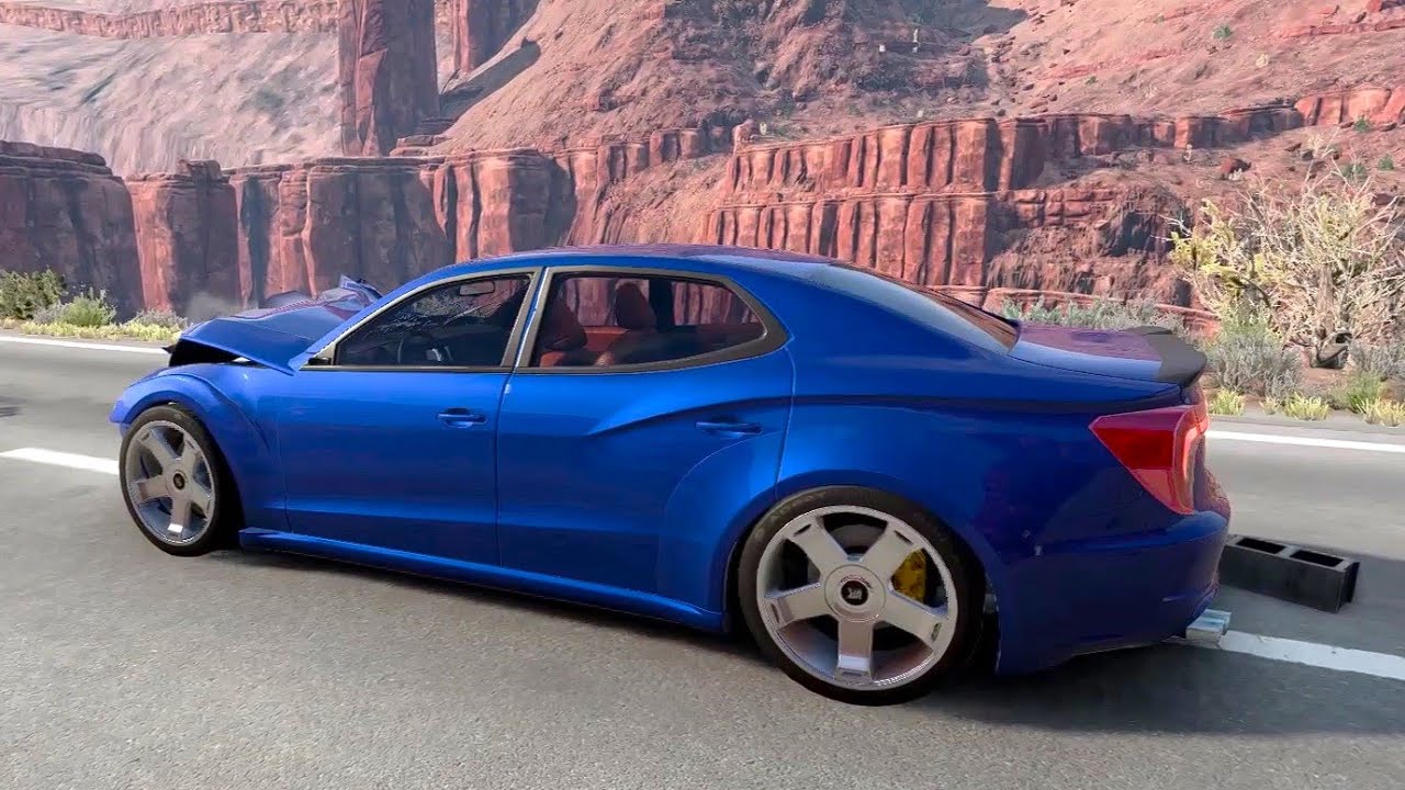CRASH TEST | Modern Muscle Car | BeamNG Drive - YouTube