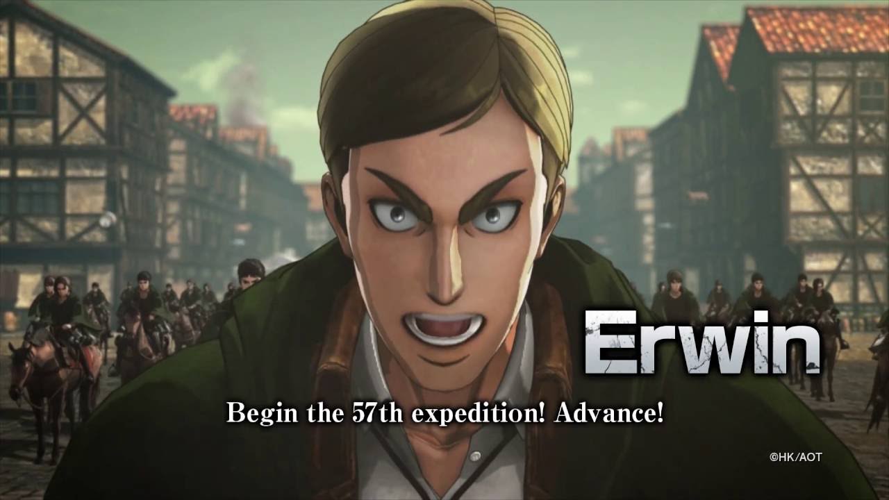 Attack on Titan - Erwin Gameplay - YouTube